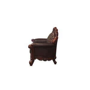 ACME Vendome Loveseat w/2 Pillows - - Cherry PU