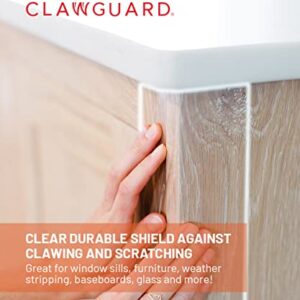 CLAWGUARD Protection Tape - Durable Single-Sided Shield Protection Barrier Against Cat, Dog, Bird, Rabbit Scratching and Clawing Furniture, Couch, Window Sill, Car Door, Glass and More! 4in x 10'