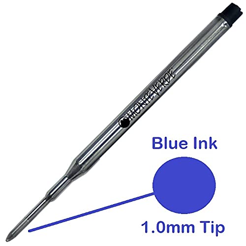 5 Pack - Monteverde "K" Style Ballpoint Refill to Fit Sheaffer Ballpoint Pens, Medium Point, Soft Roll (Bulk Packed) (Blue)