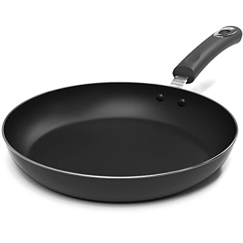 Utopia Kitchen - Saute Fry Pan - Nonstick Frying Pan - 11 Inch Induction Bottom - Aluminum Alloy and Scratch Resistant Body - Riveted Handle (Grey-Black)