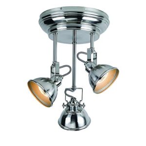 catalina lighting 16325-000 modern 3-light ceiling canopy, 10", silver finish