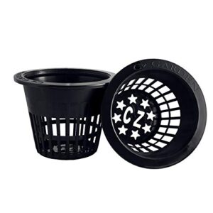 cz garden supply 3 inch net cups heavy duty pots wide rim design - orchids • aquaponics • aquaculture • hydroponics slotted mesh for kratky wide mouth mason jars