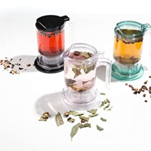 T2 A30000173 Loose Leaf Maker with Tea Infuser and BPA-free Plastic Black, 500ml/16.9 floz