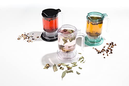 T2 A30000173 Loose Leaf Maker with Tea Infuser and BPA-free Plastic Black, 500ml/16.9 floz