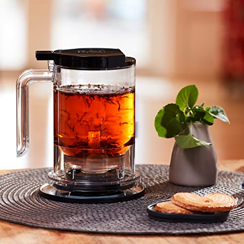 T2 A30000173 Loose Leaf Maker with Tea Infuser and BPA-free Plastic Black, 500ml/16.9 floz