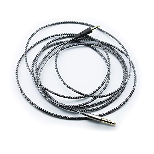 NewFantasia Replacement Cable Compatible with Bowers & Wilkins P5 / P5 S2 / Recertified Headphone Silver Plated Copper Audio Upgrade Cord 1.2m/4ft