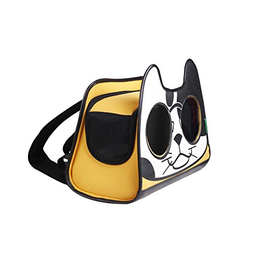 Primetime Petz Catysmile Backpack Cat Carrier, Yellow, One Size