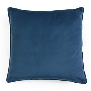 Thro by Marlo Lorenz Dragonfly Kia Marble Raised Foil Pillow, 1 Count (Pack of 1), Gold, Blue