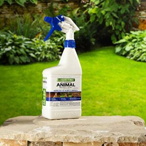 Liquid Fence All-Purpose Animal Repellent, Repels Rabbits, Squirrels, Mice, Raccoons And Other Small Mammals, Harmless to Plants and Animals When Used & Stored as Directed, 32 fl Ounce Spray