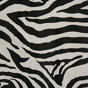 Vinyl Upholstery Zebra 54" Wide Sold by The Yard (Black and White)