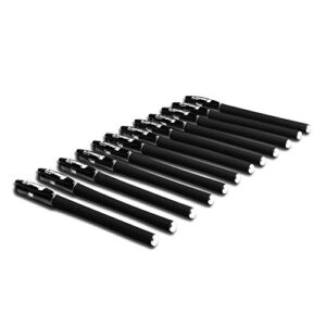 OBE WISEUS Gel Ink Pens,0.4mm Ultra Fine Point,Black Ink Standard Refill Rollerball Pen,12 Pack Set,382(Black, 0.4)