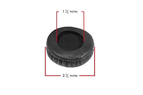 ECS OHLC Oval Foam Leatherette Ear Cushions Replacement for WordSlinger Overhead Headset Pads