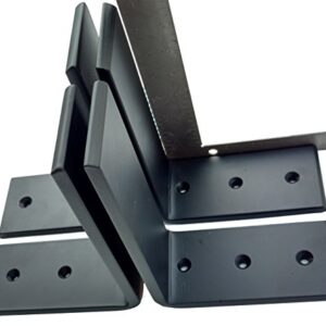 Heavy Duty Black Steel 6" x 8" Countertop Support Brackets