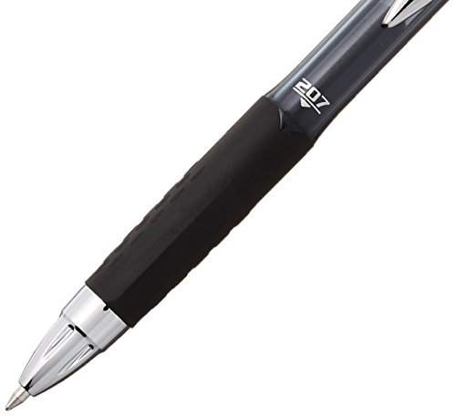 uni-ball Signo Gel 207 Roller Ball Retractable Gel Pen, Black Ink, Medium, Dozen