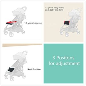 Stroller Footrest 16Cm Accessories fit for Babyzen Yoyo Yoya Baby Time Feet Extension Infant Pram Footboard (Black)