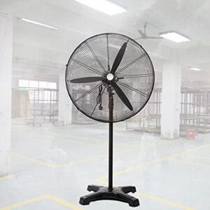 iglobalbuy 30 inch industrial fan commercial pedestal high velocity fan standing floor fan, heavy duty adjustable height oscillating 3-speed fan for shop garage warehouse residential patio