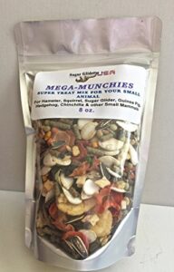 hamster/sugar glider/small animal 'mega munchies' bonding treat 8 oz.