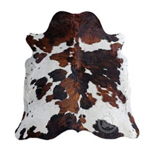 Genuine Tricolor Cowhide Rug XL 6 x 7-8 ft. - 180 x 240cm