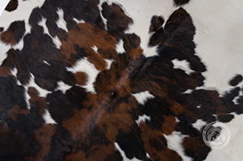 Genuine Tricolor Cowhide Rug XL 6 x 7-8 ft. - 180 x 240cm