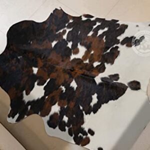 Genuine Tricolor Cowhide Rug XL 6 x 7-8 ft. - 180 x 240cm