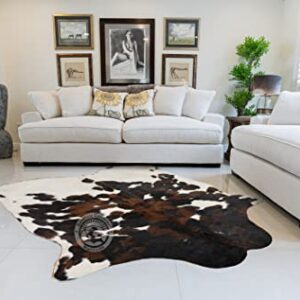 Genuine Tricolor Cowhide Rug XL 6 x 7-8 ft. - 180 x 240cm