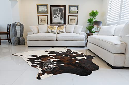 Genuine Tricolor Cowhide Rug XL 6 x 7-8 ft. - 180 x 240cm