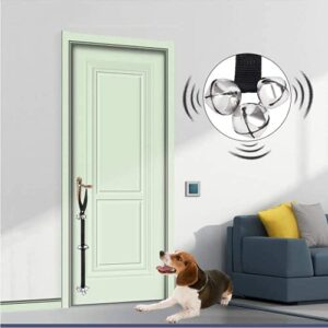 Dog Doorbells for Dog Training - CATOOP Adjustable Door Bell for Puppy with Collapsible Travel Pet Cat Dog Bowl