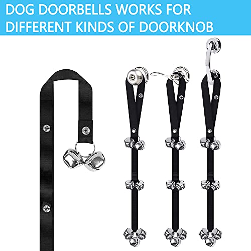 Dog Doorbells for Dog Training - CATOOP Adjustable Door Bell for Puppy with Collapsible Travel Pet Cat Dog Bowl