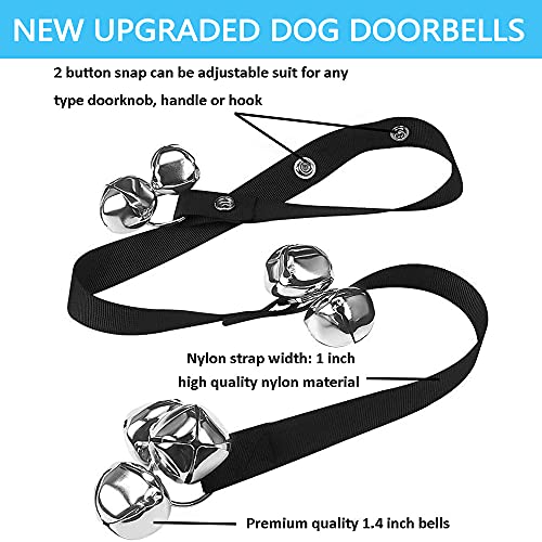 Dog Doorbells for Dog Training - CATOOP Adjustable Door Bell for Puppy with Collapsible Travel Pet Cat Dog Bowl