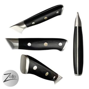 Zelite Infinity Chef Knife 10 Inch, Chefs Knife, Kitchen Knife, Chef's Knives, Chef Knives, Sharp Knife, Vegetable Knife - German High Carbon Stainless Steel - Pakkawood Handle - Leather Sheath