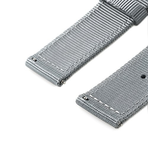 Archer Watch Straps - Premium Nylon Quick Release Replacement Watch Bands for Men and Women, Watches and Smartwatches (Gray, 20mm)