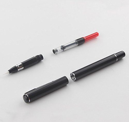 Synthetic Hair Calligraphy Pen Fountain Pen with Metal Shaft for Calligraphy