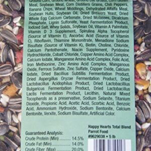 Happy Hearts Total Blend Parrot Food (5 Pounds)