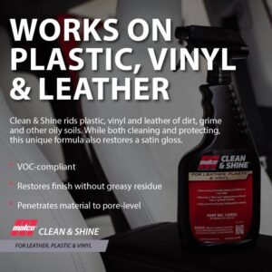 Malco Clean & Shine Interior Car Cleaner and Dressing – Restore Leather, Plastic and Vinyl Surfaces in Your Vehicle/Clean, Condition and Protect in 1 Simple Step / 1 Gallon (125901)