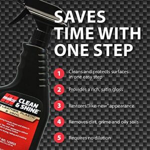 Malco Clean & Shine Interior Car Cleaner and Dressing – Restore Leather, Plastic and Vinyl Surfaces in Your Vehicle/Clean, Condition and Protect in 1 Simple Step / 1 Gallon (125901)