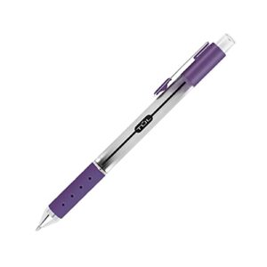 TUL GL Series Retractable Gel Pens, Fine Point, 0.5 mm, Silver Barrel, Assorted Ink, Pack Of 4