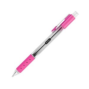 TUL GL Series Retractable Gel Pens, Fine Point, 0.5 mm, Silver Barrel, Assorted Ink, Pack Of 4