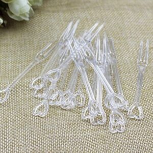 HugeStore 11 200 Pcs Disposable Plastic Cocktail Picks Sticks Fruit Cake Dessert Forks