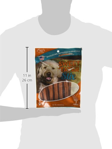 Carolina Prime Pet 45261 Sweet Tater Stix Treat For Dogs ( 1 Pouch), One Size , Brown