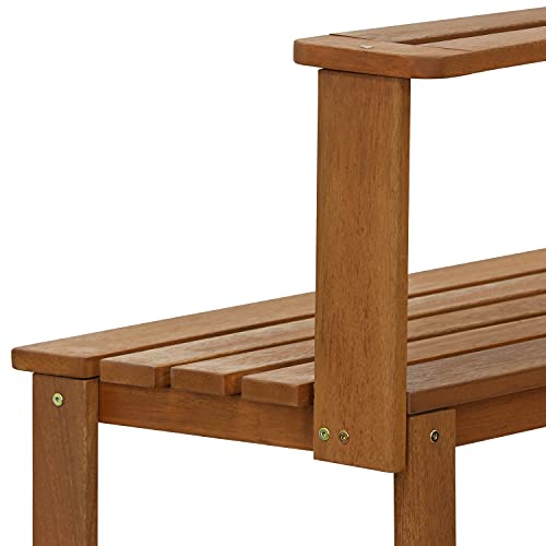 Furinno FG17478 Tioman Outdoor Patio Furniture Hardwood Potting Bench, Natural