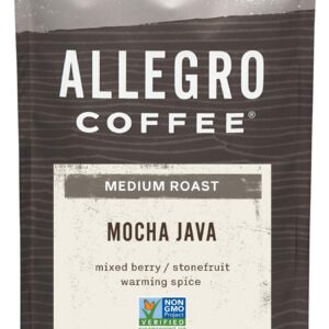 Allegro Coffee Mocha Java Whole Bean Coffee, 12 oz