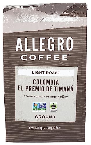 Allegro Coffee, Coffee Colombia El Premio De Timana Ground, 12 Ounce