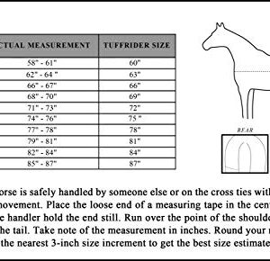 TuffRider 1200D Ripstop Foal Adjustable Turnout Bl