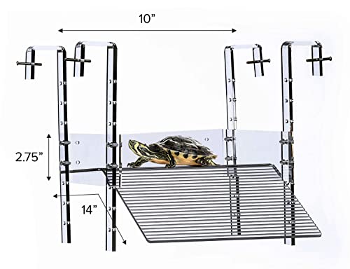 LaBrinx Designs Wide Hanging Turtle Ramp - Aquatic Reptile Basking Platform