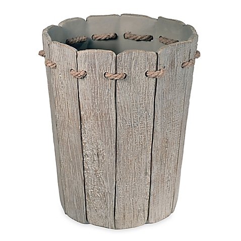 Destinations Driftwood Wastebasket