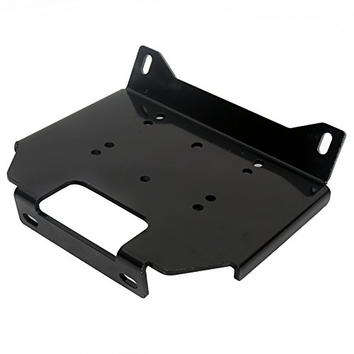 ECOTRIC Winch Mount Plate Bracket Kit Compatible with 2014-2019 Polaris RZR 900 1000 Turbo General Model