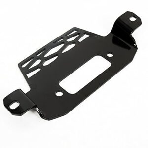 ECOTRIC Winch Mount Plate Bracket Kit Compatible with 2014-2019 Polaris RZR 900 1000 Turbo General Model