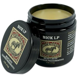 Bickmore Leather Conditioner, Scratch Repair Bick LP 4oz - Heavy Duty LP Leather Preservative | Leather Protector, Softener and Restorer Balm for Dry, Cracked, and Scratched Leather | Made in USA