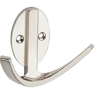 national hardware stanley n807-008 double robe, 3 in l, zinc die cast, satin nickel hook rb db 3in