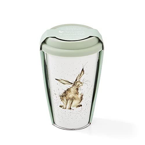 Wrendale WNKE78753-XW Travel Mug, Porcelain, Multi Coloured, 9.5 x 9.5 x 15 cm